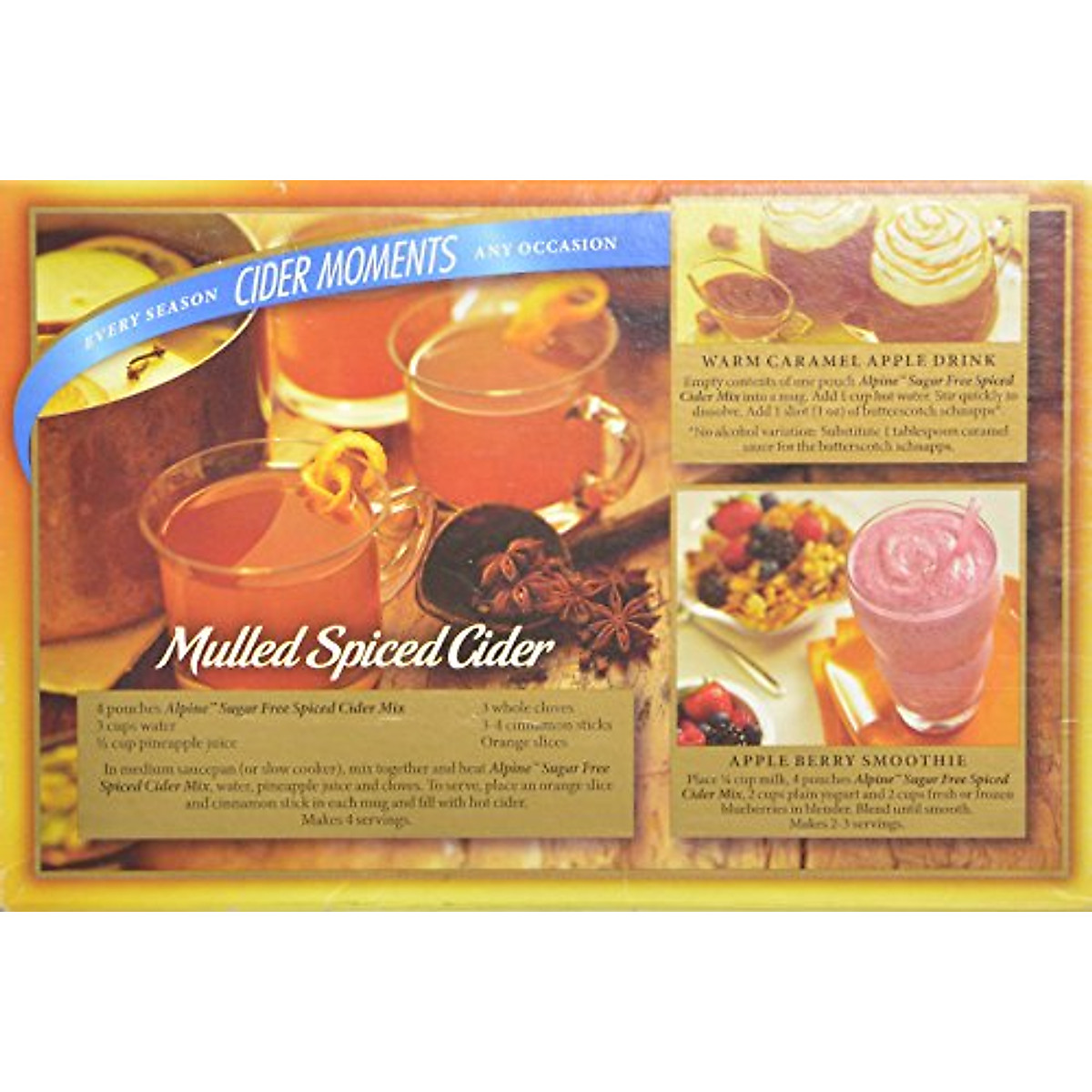 Alpine Spiced Apple Cider Sugar Free- 10 Count (Pack of 1)