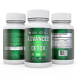 Salutem Vita Advanced Detox Cleanse, Natural Detox & Cleanse with Milk Thistle, Licorice Powder, and More, Body Cleanse Detox for Women and Men, 84 Capsules, 2 Pack