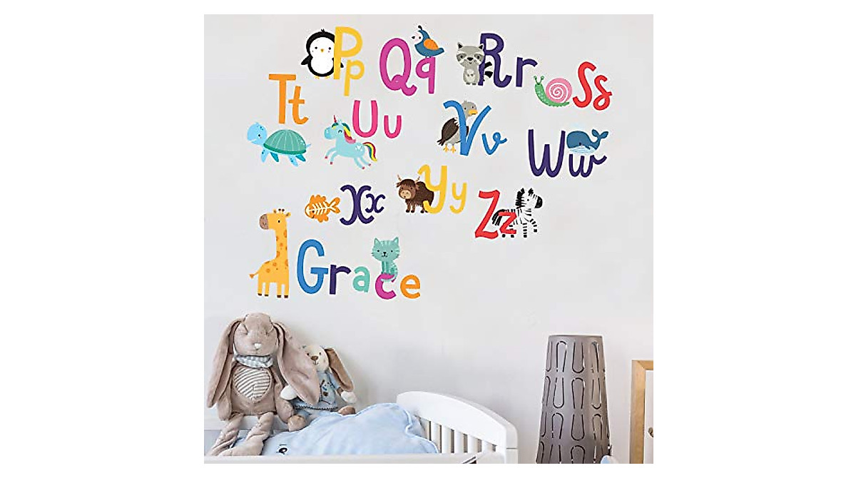 Fun ABC Wall Decals for Kids Rooms | Easy Nursery Décor