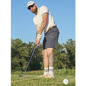 Mr.Stream Men's Hiking Relaxed Fit Golf Lounge Quick Drying Fishing Nylon Casual Shorts 3202 Blue L