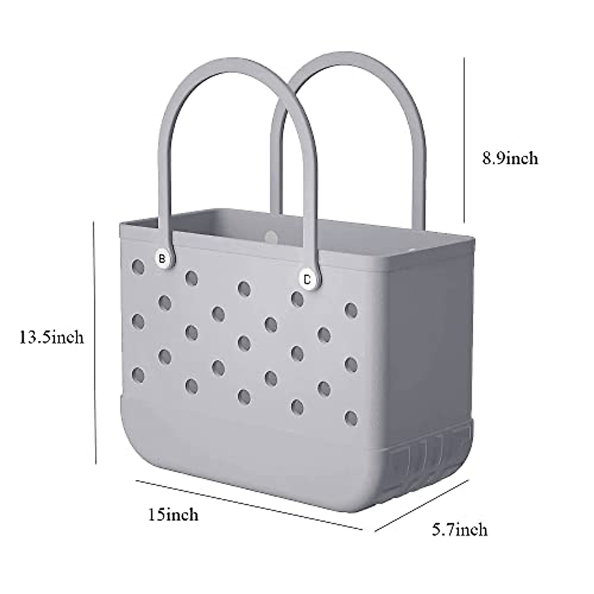 Rubber Beach Bag Waterproof Sandproof Outdoor Travel Tote,For Beach,Sports