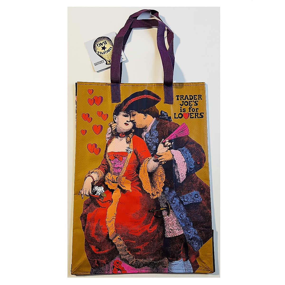 Virginia Theme Trader Joe's Reusable Shopping Tote Bag Multicolor