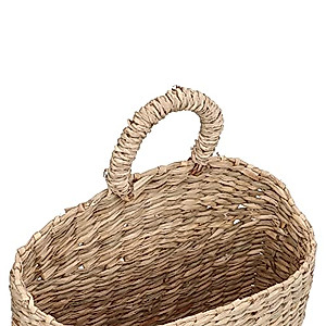 2Pcs Rustic Magazine Basket, Magazine Storage Basket Magazine Basket with Handles Wall Hanging Storage Basket Decorative Baskets