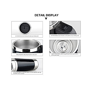 Mengshen Self Stirring Mug - Portable Lazy Auto Mixing Tea Coffee Cup Perfect For Office Home Outdoor Gift 450ml, A008A Black