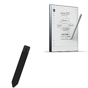 BoxWave Stylus Pouch Compatible with Remarkable 2 (Stylus Pouch by BoxWave) - Stylus PortaPouch, Stylus Holder Carrier Portable Self-Adhesive for Remarkable 2 - Jet Black