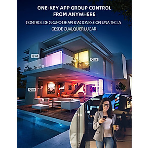 Mochiba Smart WiFi LED Light Bulbs, Compatible with Alexa and Google Home Assistant, Music Sync Multi Color Changing Bulb, BR30 E26 10W 1000LM (80W Equivalent), 8-Pack, White