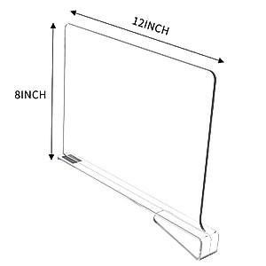 SuoXing Clear Acrylic Shelf Dividers for Organize and Storage,Shelve Divider for Clothes Purses Separators for Bookshelves,Display Cabinets,Shoe Racks(10 Pack)
