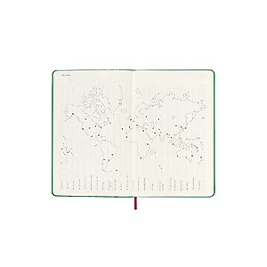 Moleskine Limited Edition Frida Kahlo 12 Month 2023 Daily Planner, Hard Cover, Large (5" x 8.25"), Green