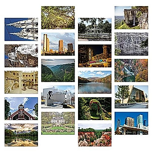 Dear Mapper Vintage United States Georgia Landscape Postcards Pack 20pc/Set Postcards from Around the World Greeting Cards for Business World Travel Postcard for Mailing Decor Gift
