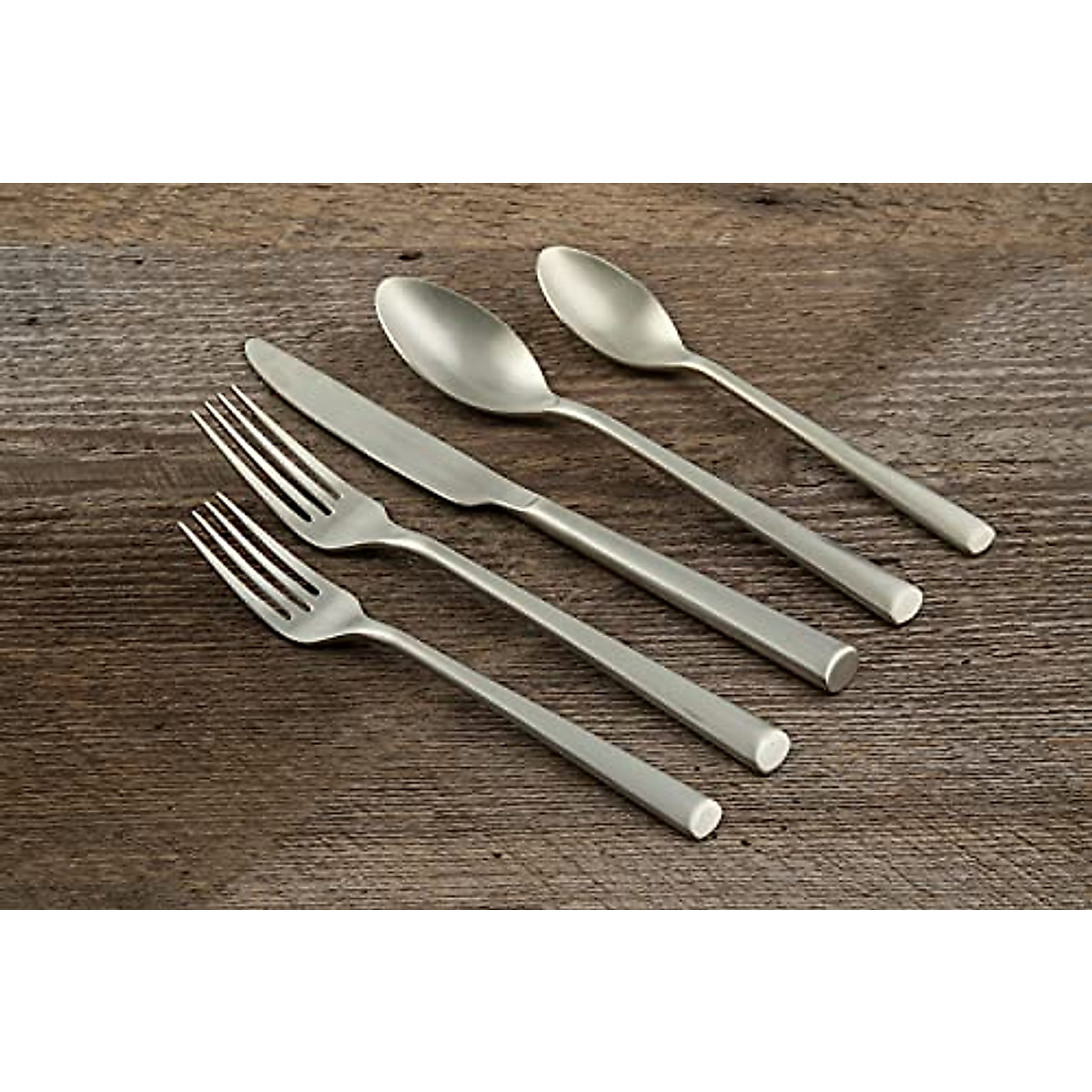 Cambridge Silversmiths Gilda Champagne Satin 20-Piece Flatware Set, Service for 4