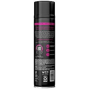TRESemmé Total Volume Hair Spray, Lightweight with Collagen & Vitamin B5, Hold without Stiffness, Frizz Control, 2 pk – 11 Fl Oz Ea