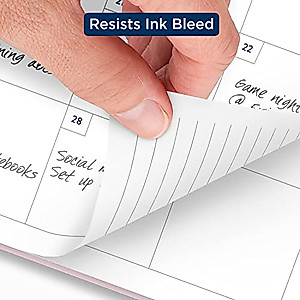 AT-A-GLANCE 2023-2024 Planner, Weekly & Monthly Academic, Simplified by Emily Ley, 8-1/2" x 11", Large, Leatherette, Blush (EL13-905A)