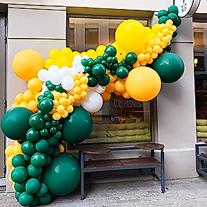 KALOR 100 pcs 10 Inch Dark Green Matte Latex Balloons Helium Balloons for Birthday Party Wedding Party Baby Shower Decoration Supplies