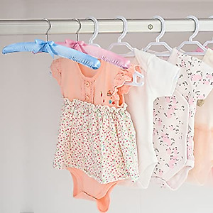 12 Packs Padded Sweater Hangers No Shoulder Bump Anti Slip Padded Hangers for Women Large Satin Padded Coat Hangers for Clothes Sweaters Dresses Suits