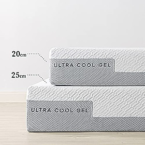 ZINUS 8 Inch Ultra Cooling Gel Memory Foam Mattress, King, Cool-to-Touch Soft Knit Cover, Pressure Relieving, CertiPUR-US Certified, Mattress in A Box, All-New, Made in USA