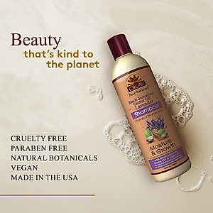 OKAY | Black Jamaican Castor Oil & Lavender Shampoo | For All Hair Types & Textures | Moisturize, Strengthen & Regrow Hair | With Argan Oil | Free of Paraben, Silicone, Sulfate | 12 oz