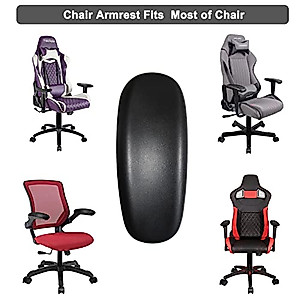 MySit Office Chair Armrest Replacement Arm Pads Univeral 4" Mounting Hole (Set of 2)