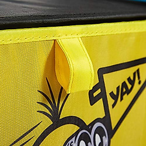 Idea Nuova Minions Collapsible Soft Storage Cubby with 3 Collapsible Cubes, yellow
