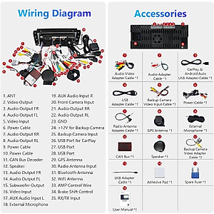 Eonon CarPlay & Android Auto Car Stereo Receiver, Android 10.0 Car Stereo 2+32GB Car Radio, Compatible with Chevrolet/GMC/Buick-8 Inch-Q80SE