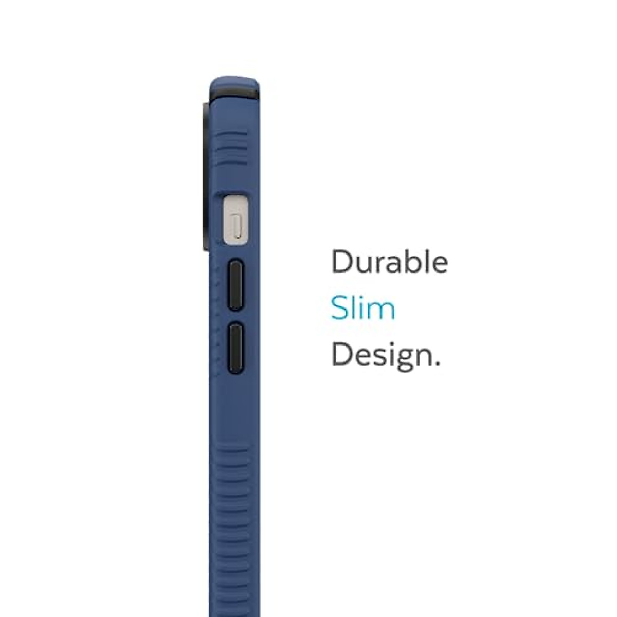 Speck iPhone 14 Plus Case - Drop Protection, Scratch Resistant, Dual Layer Slim Phone Case for 6.7 Inch iPhones 14 Plus - Built for MagSafe - Presidio2 Grip - Coastal Blue/Black/White