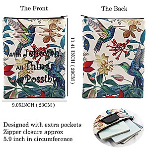 MAOFAED Jehovah Witness Book Sleeve Baptism Book Cover JW Baptism Gift for Her Women (All Things booksl)
