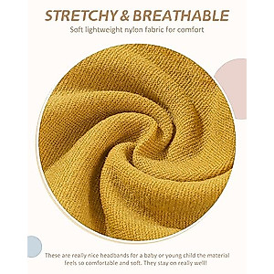 jollybows 20PCS Baby Girls Nylon Headbands Elastic Hair Bows Hair Bands Turban Hair Accessories for Kids Infants Toddlers