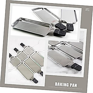 Hemoton 12 Pcs Round Serving Tray Food Trays Round Baking Pan 9x9 Baking Pan Kitchen Baking Pan Baking Steel Stainless Steel Stainless Steel Bread Pan Metal Pan Rectangle Bakeware Oven