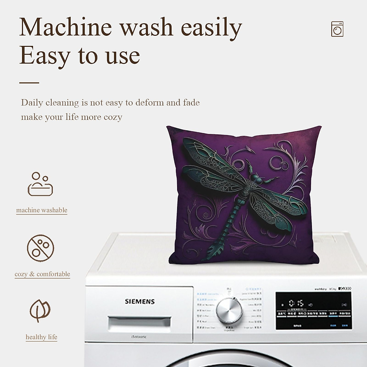 Yioniii Glitter Pink Cherry Blossoms on a Black，Modern Hidden Zipper Home Sofa Decorative Throw Pillow Cover Cushion Case 20 x 20 Inch Square，Pink Gold and Black