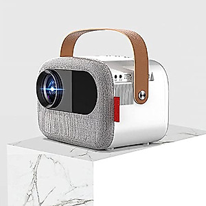 FZZDP LCD Projector 1080P 4500 Lumens Compatible No Screen TV Mini Dormitory Student Home Theater Wall Projection Bedroom