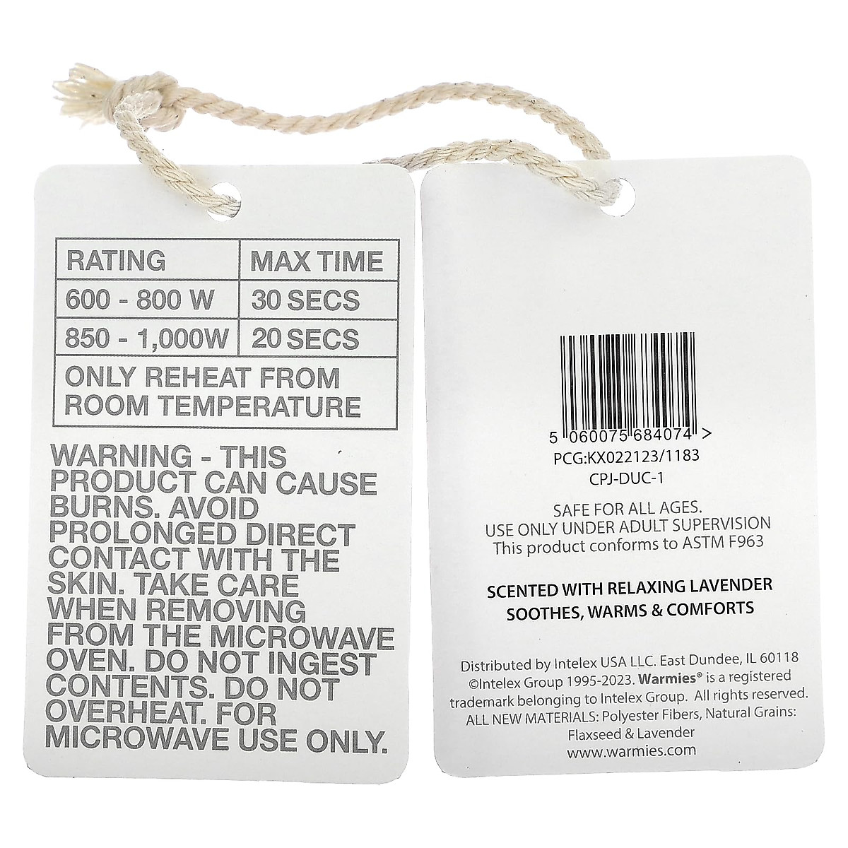 Warmies® Microwavable French Lavender Scented Plush Jr Duck