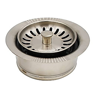 Westbrass CO139-07 Velosah 9" 1-Handle Hot Water Dispenser Faucet Kit with Filter, Kitchen Sink Strainer & Disposal Trim Set, Satin Nickel