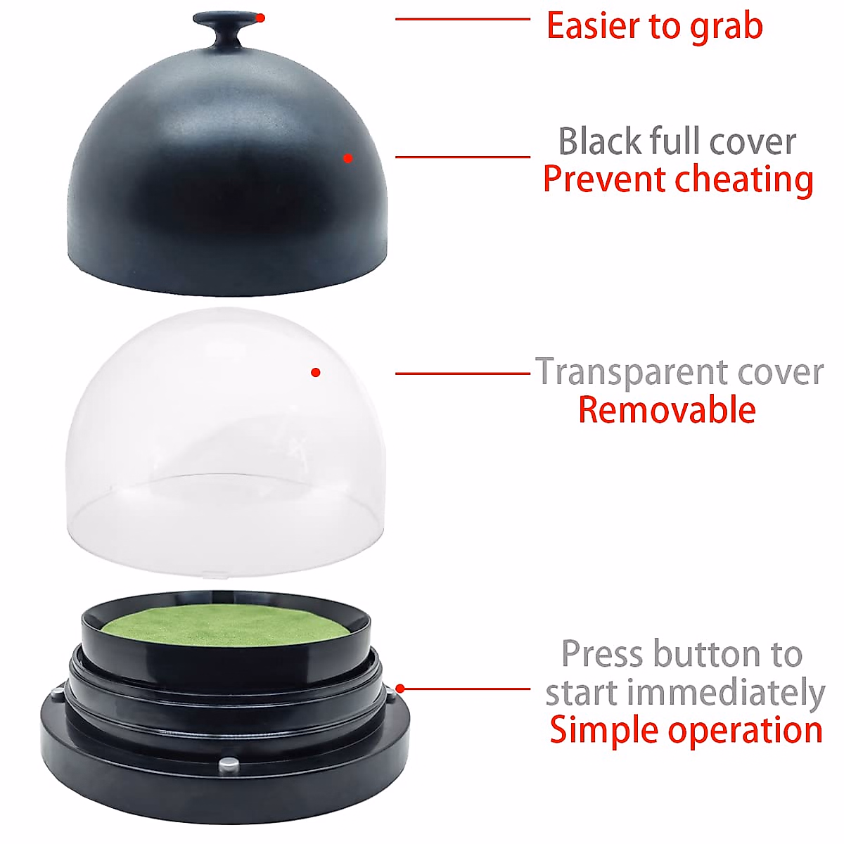 Gikfun Automatic Dice Roller Cup with Dices for Party Table Games EK1981