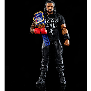 Mattel WWE Elite Collection Top Picks Action Figure & Accessories Set, Roman Reigns 6-inch Collectible with Articulation & Interchangeable Parts