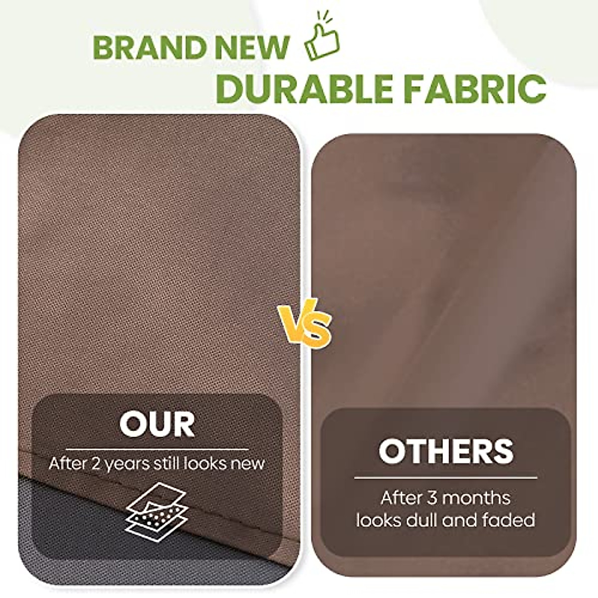 Grill Gazebo Replacement Canopy Top Roof, EasyLee 5x8 Canopy Top Cover, Double Tiered BBQ Gazebo Cover, Fits for Gazebo Models L-GG001PST and L-GZ238PST(Khaki)