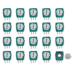 Onyehn 20pcs Replacement Trimmer Potentiometer Sensor for Xbox One,PS3,PS4 Switch Pro Controllers,Gasket Repair Parts for Thumb Stick Analog Joystick