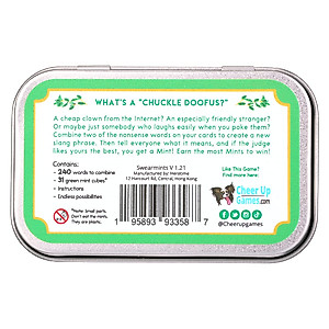 Cheer Up Games Swearmints | The Portable Party Game That Fits in Your Pocket | Unique Gift Idea | 3-5 Players | Ages 14+