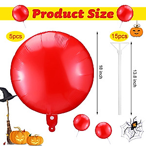 Halloween Decoration Includes 5 Pack Reusable Balloon Kit with Removable Clip and Pole Halloween Prop Halloween Decoration for Halloween Display