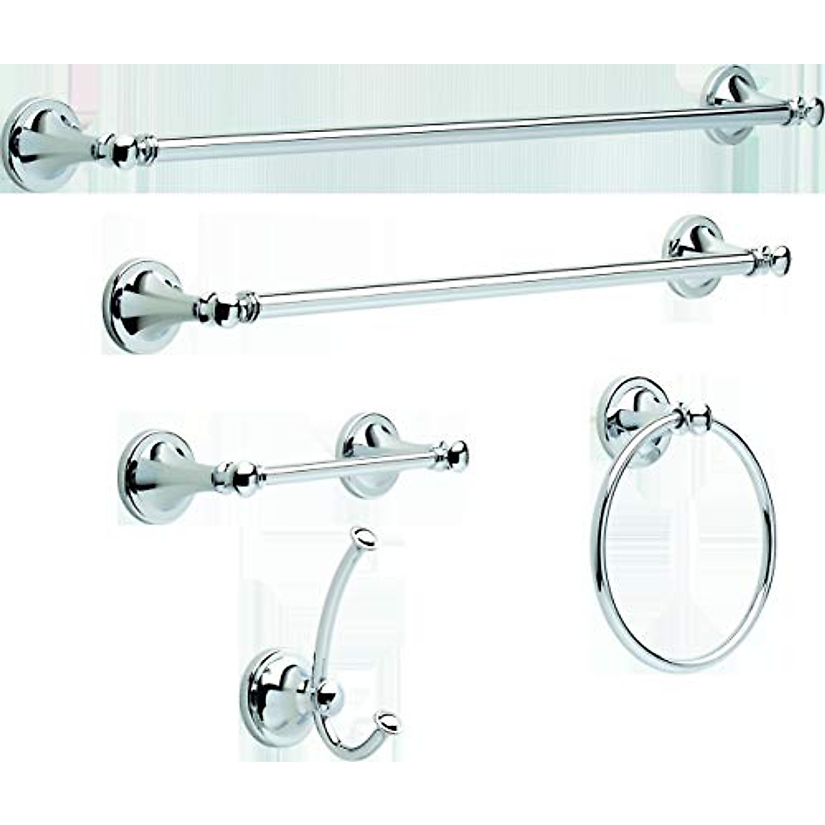 Delta Faucet 132890, Bathroom Accessories, Silverton Towel Hook, Polished Chrome