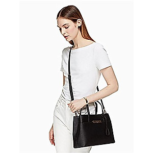 Kate Spade New York maiden way saffiano zuri - black, Large
