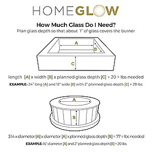 HOMEGLOW Fire Glass. Gold 1/2 inch. Reflective Tempered Glass Rocks for Gas or Propane Fire Pit or Fireplace. 10 Pounds.