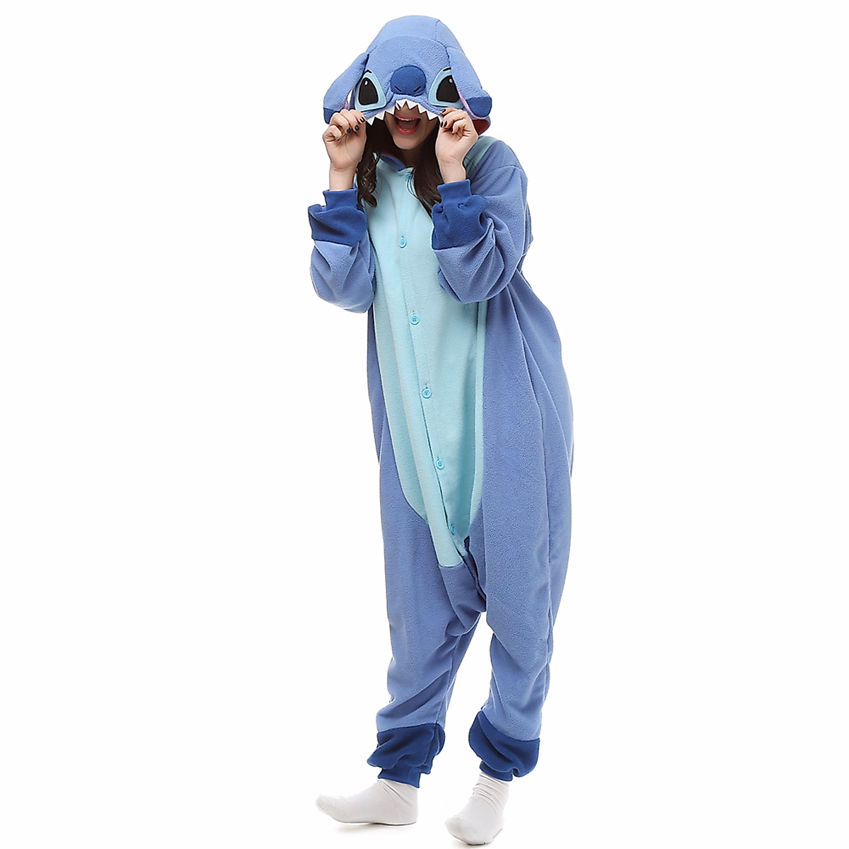 MAJ&COS Onesie Animal Women Men Adult Pajamas Halloween Cosplay Costume Unisex Onesies
