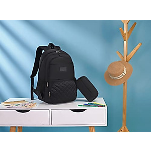 CAMTOP Laptop Backpack 15.6 Inch School BookBag with Pencil Case College Backpacks Teacher Work Travel Casual Daypacks for Teens Girls Boys Women