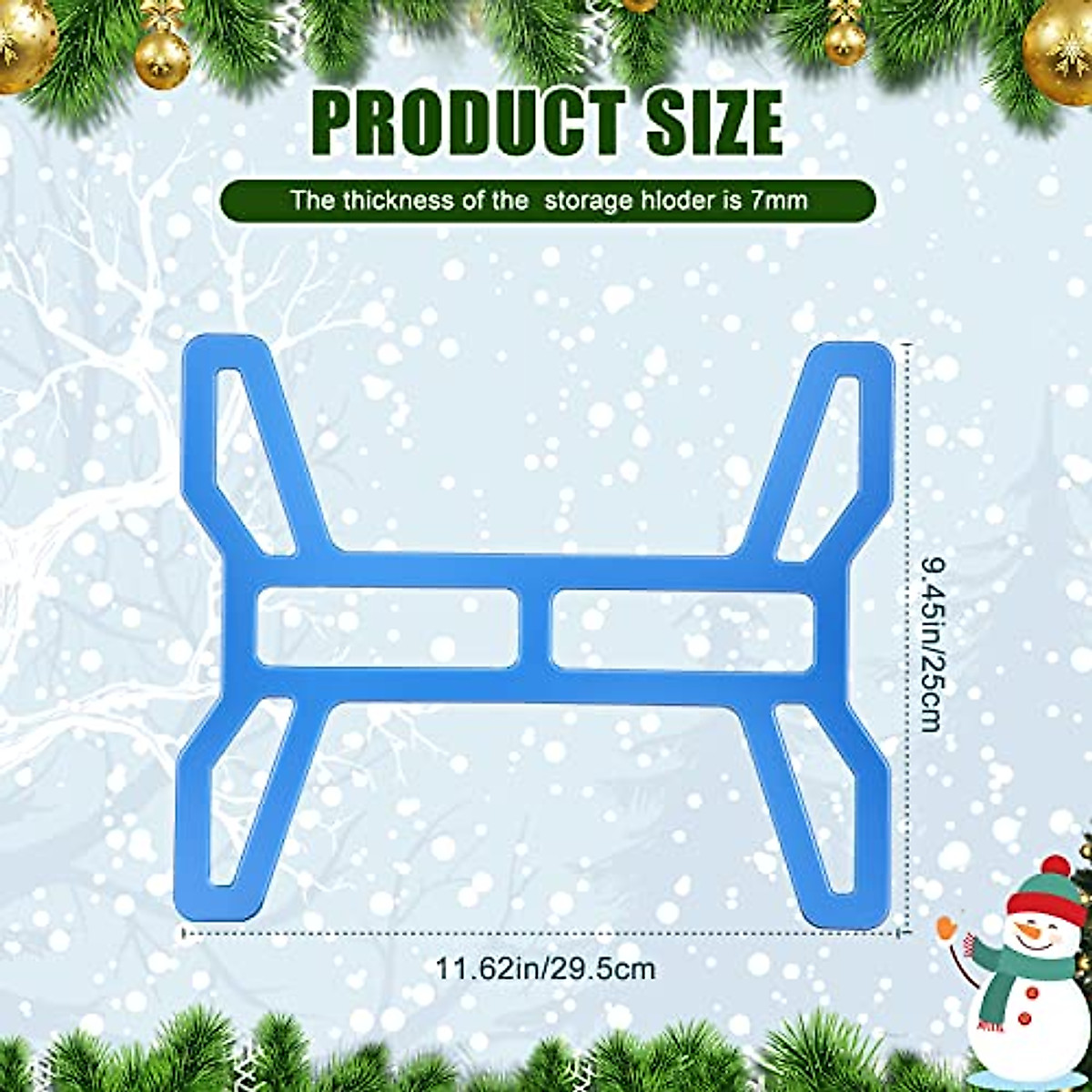 Christmas Lights Storage Holder All Purpose Light Cord Wind up Organizer and Holder for String Lights, Extension Cords, Rope (Blue, Set of 6)