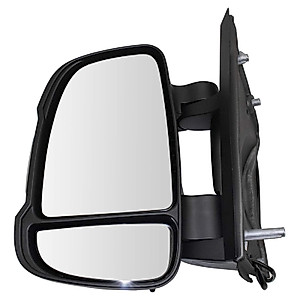 TRQ Left Mirror Drivers Side Compatible with 2014-2023 Ram ProMaster 1500 ProMaster 2500 ProMaster 3500 CH1320376 CH1320417