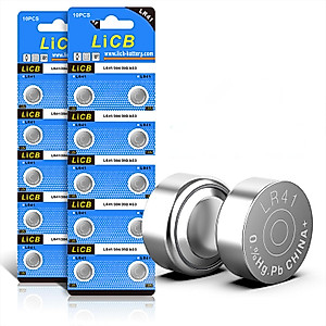 LiCB 20 Pack LR41 AG3 392 384 192 Battery 1.5V Button Coin Cell Batteries