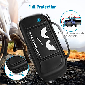 Fintie Carrying Case for Hori Nintendo Switch Split Pad Pro Controller - [Shockproof] Protective Cover Travel Bag w/30 Game Card Slots, Compatible with Nintendo Switch OLED Model, Dont Touch