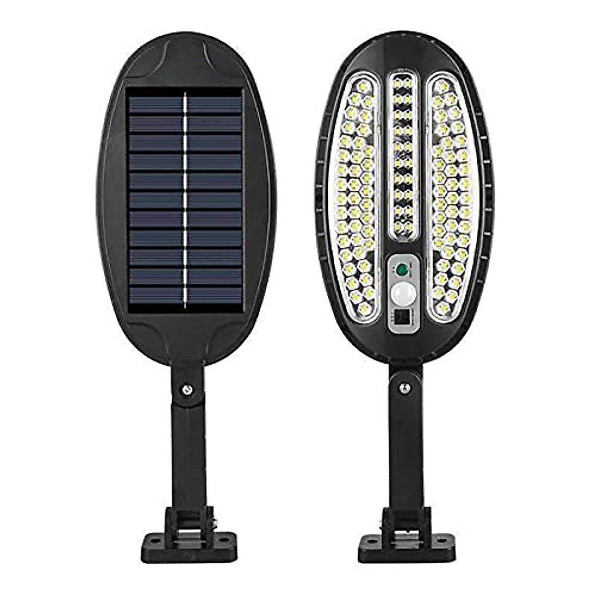 sysyrqcer LED Solar Street Light Outdoor Integrated high Brightness Garden Light Home Lighting Human Body Induction Light 2pcs (Size : 138COB)