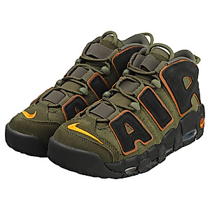 Nike mens Air More Uptempo Shoes, Cargo Khaki/Black-pecan-alpha, 8.5