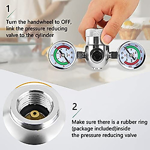 Improved Whipped Cream Pressure Regulator Valve with Upgraded Adapter & Hose Line, Pressure Regulating Valve for Whipped Cream Chargers 0.95 Liter 580g Tank