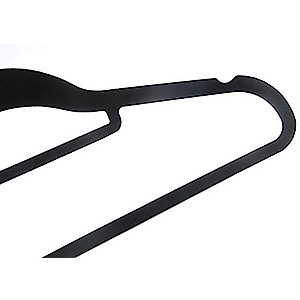 Velvet Covered Hangers – 30 Pack Non-Slip Black Hangers for Clothes – Premium Quality Materials - Easy Slide & Sturdy Design – Slim to Save Closet Space